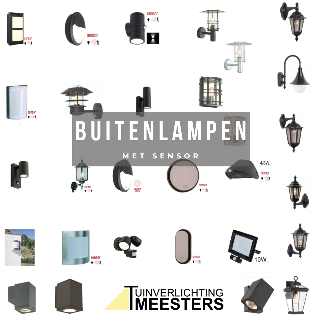 Gevellampen met sensor – Tuinverlichting Meesters