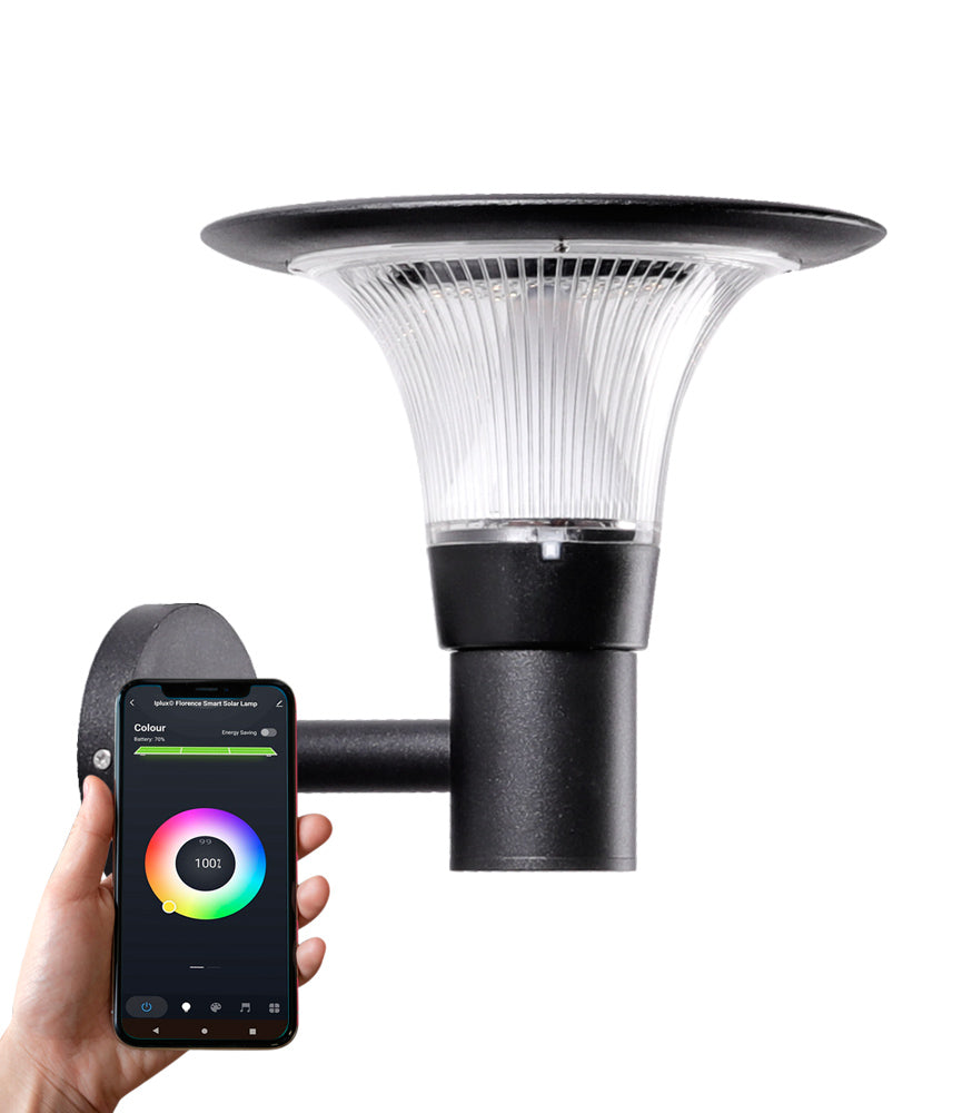 Iplux® Smart Solar Wandlamp Florence 23cm – Tuinverlichting Meesters